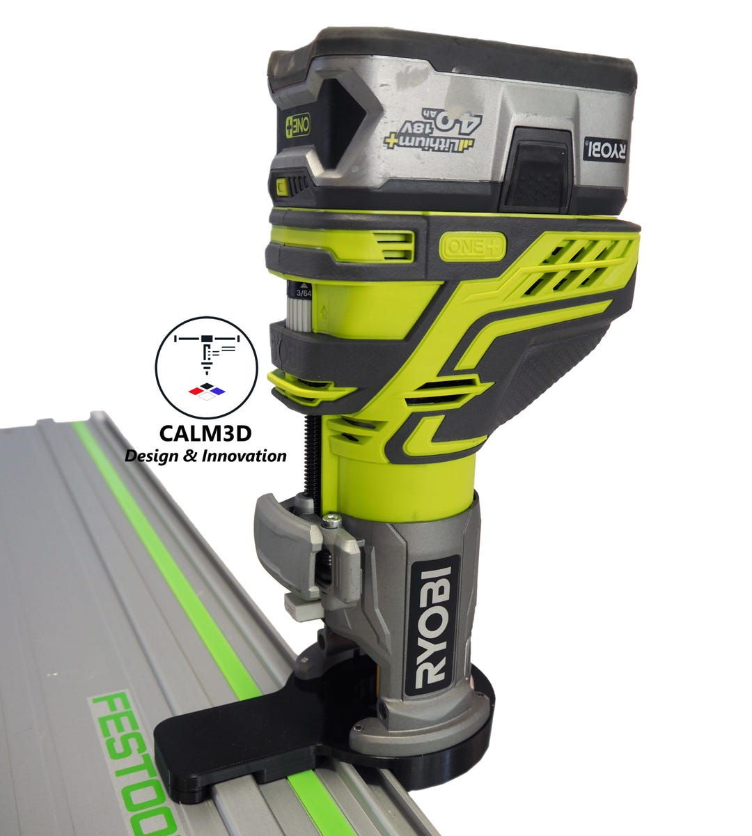 Ryobi R18TR-0 ONE+ Compatible Trim Router Guide for Use on Festool Rail ...