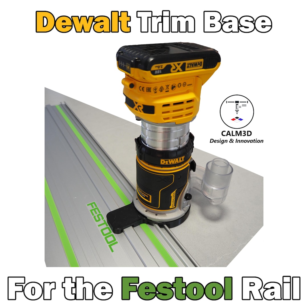 Dewalt DCW600 Compatible Trim Router Guide for Use on the Festool Rail ...