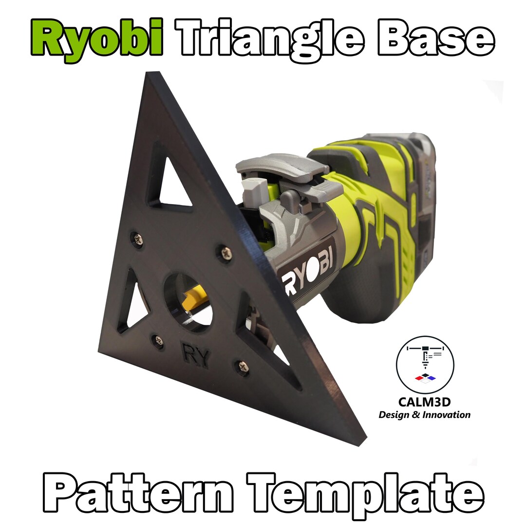 Ryobi R18TR-0 RTR18 Triangle Trim Router Sub-base - Create Patterns ...