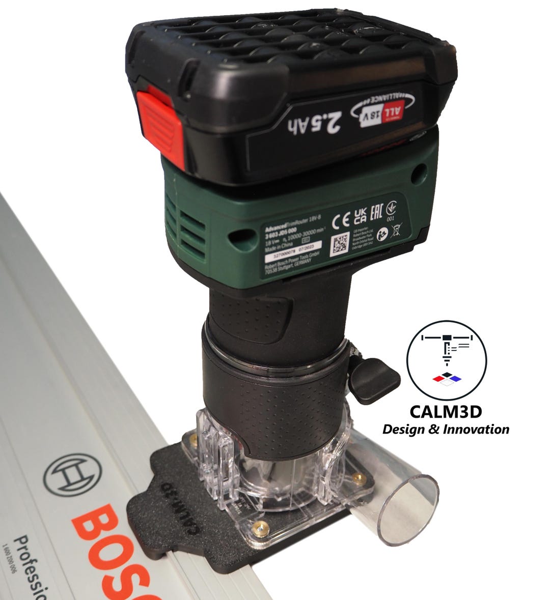 Bosch 18V-8 Compatible Trim Router Base for the Bosch FSN Mafell Rail ...