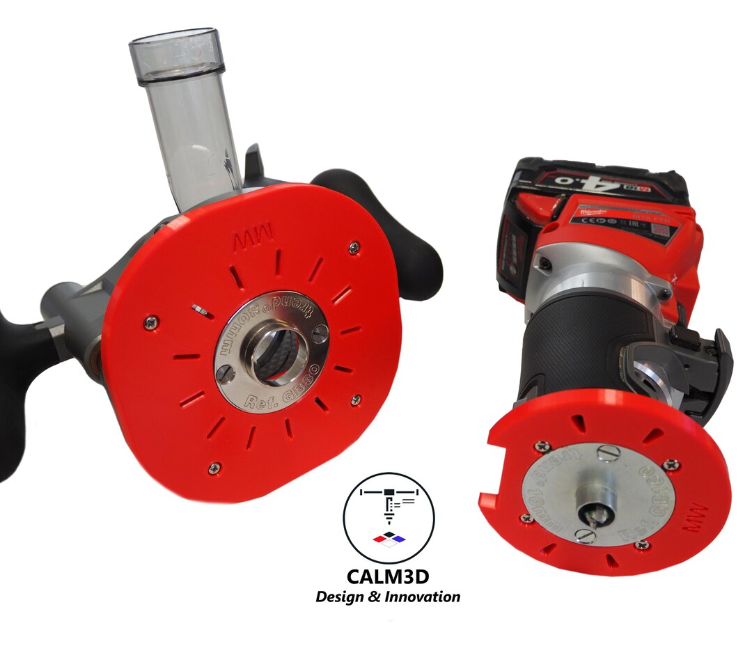 Milwaukee M18 Compatible Plunge & Trim Router Bases - Dual Set - Inc ...