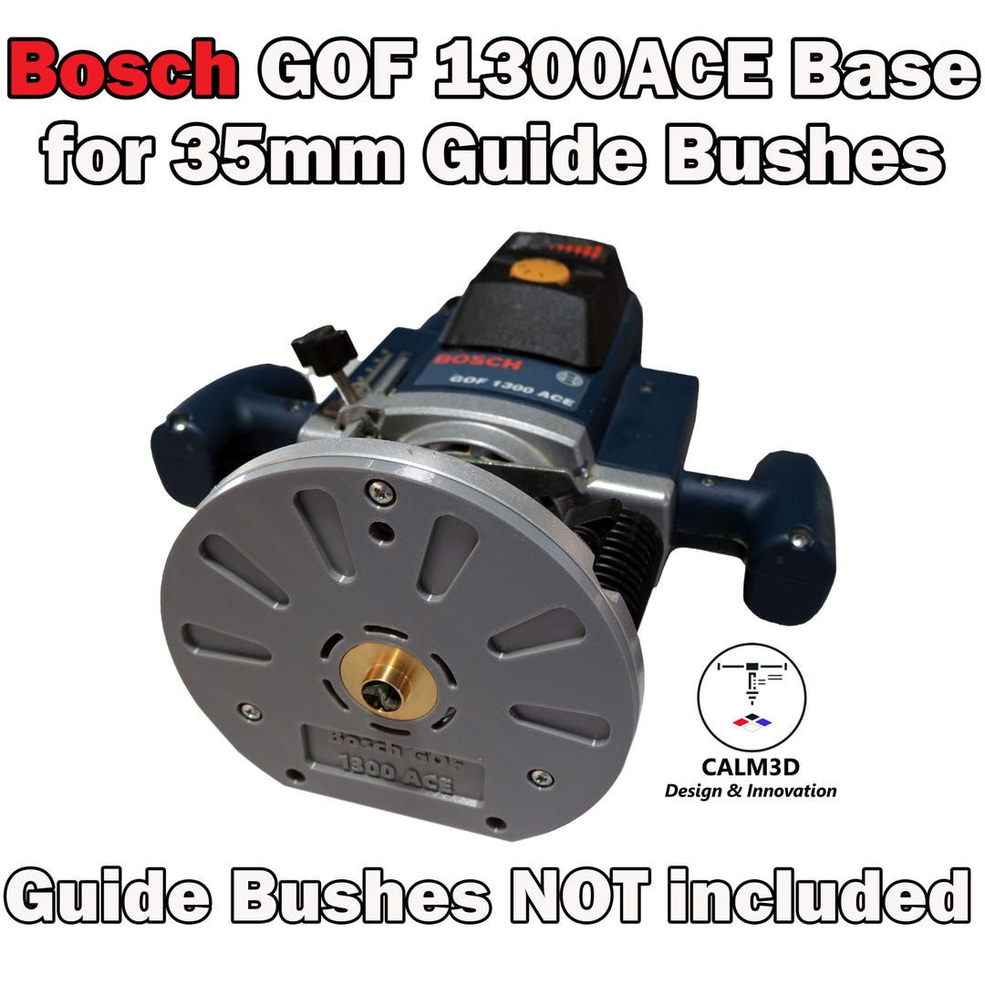 Bosch GOF 1300 Compatible Plunge Router Base for Brass Guide Bushes - Etsy
