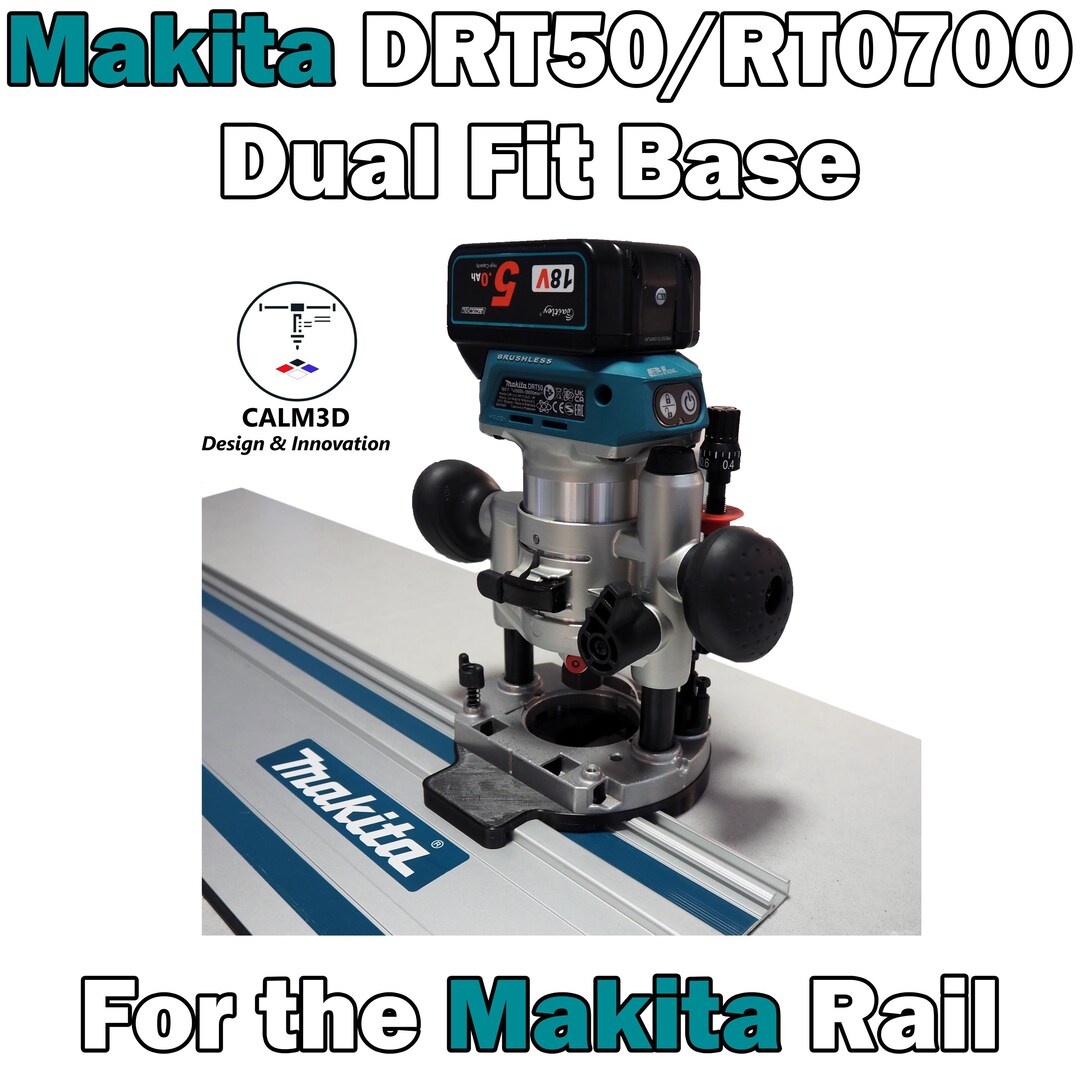 Makita DRT50 Dual Fit Plunge & Trim Router Base for the Makita Rail - Etsy