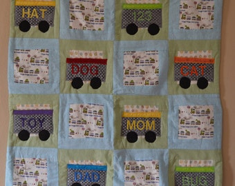All Aboard Train Baby Quilt PDF Pattern - Etsy