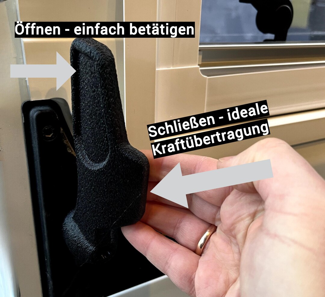 Large Sliding Door Handle for Fiat Ducato, Extra Ergonomic, Easy to ...