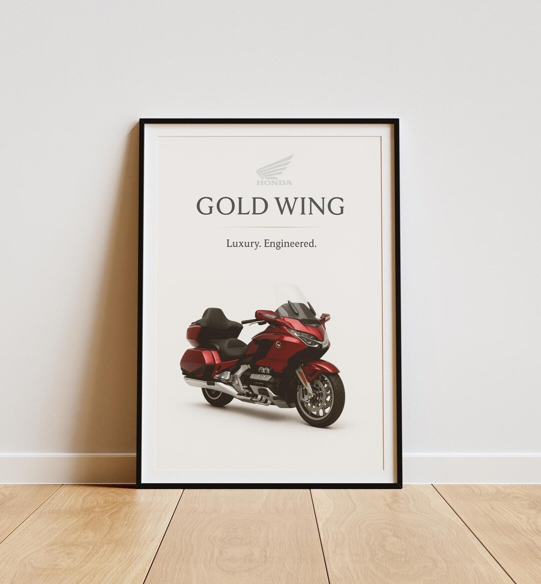 Honda Gold Wing Poster | Honda Illustration | Morobike Print | Honda ...