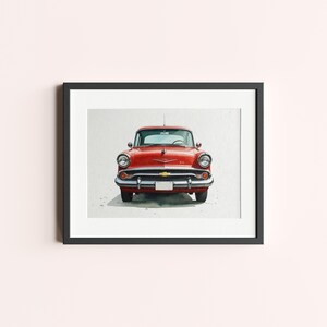Chevrolet Corvette C1 Poster | Chevrolet Illustration | Car Poster ...