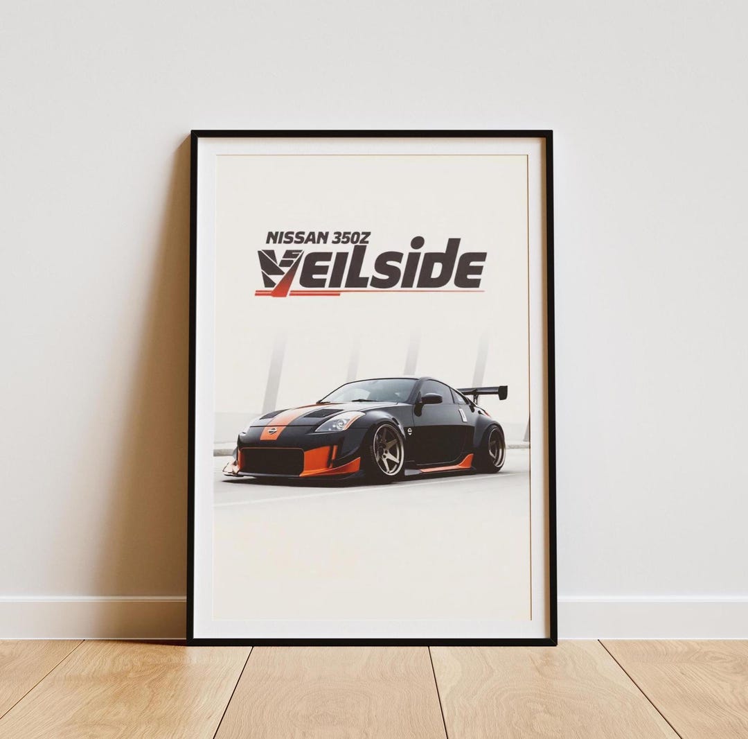 Nissan 350Z Veilside Poster | Nissan Illustration | Car Print | Nissan ...