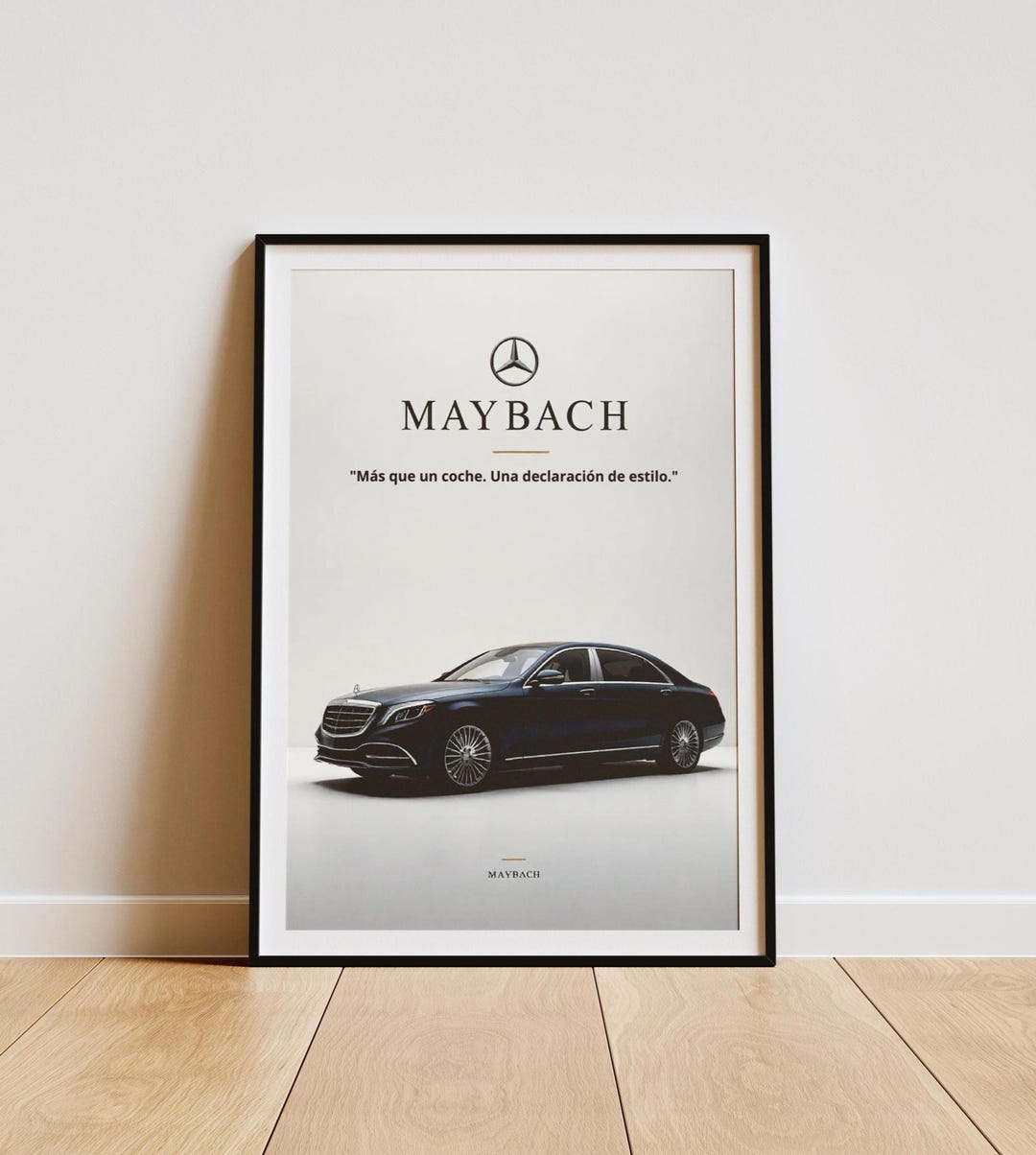Mercedes-maybach S-class Poster | Maybach Illustration | Car Print ...