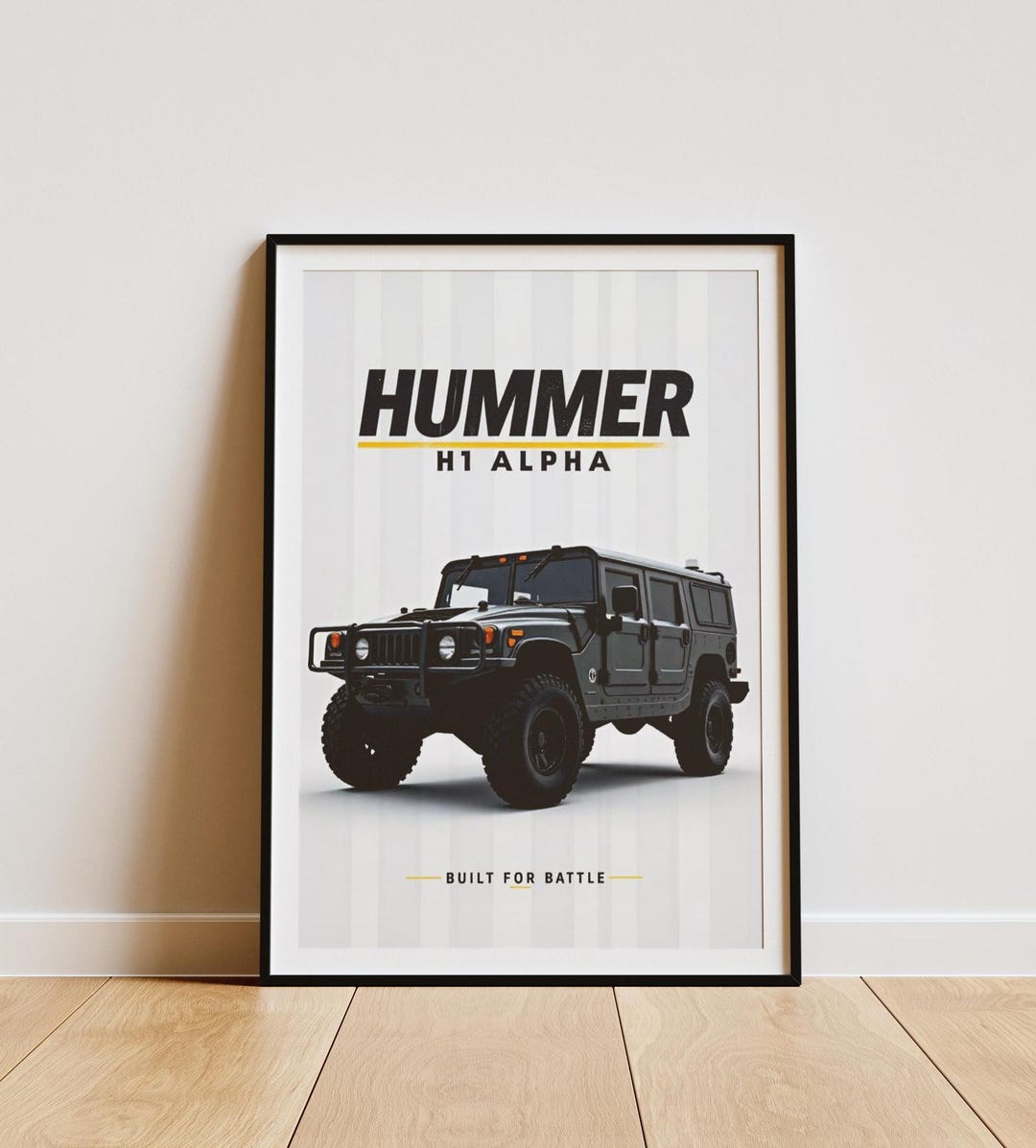 Hummer H1 Alpha Poster | Hummer Illustration | Car Poster | Hummer H1 ...