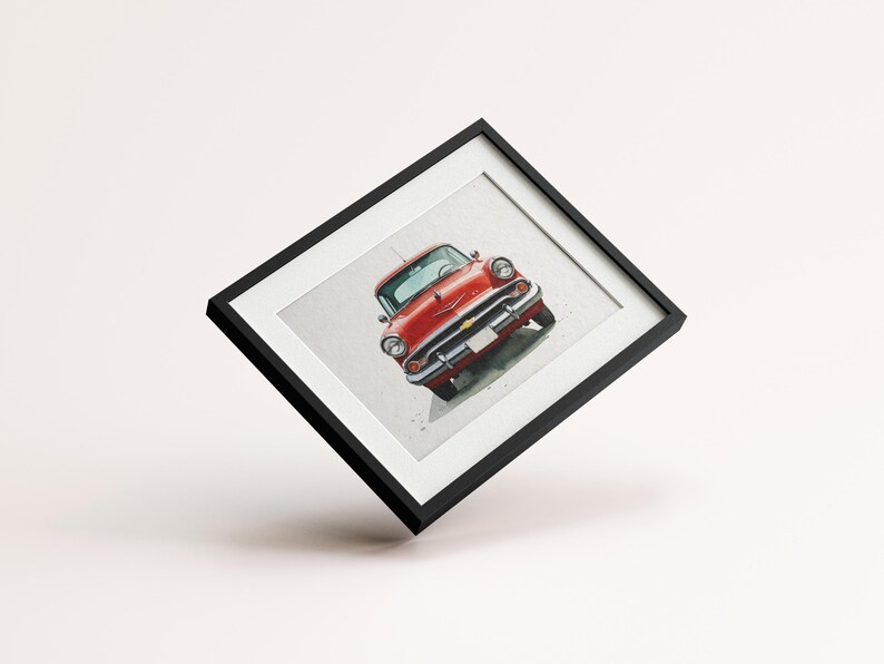 Chevrolet Corvette C1 Poster | Chevrolet Illustration | Car Poster ...