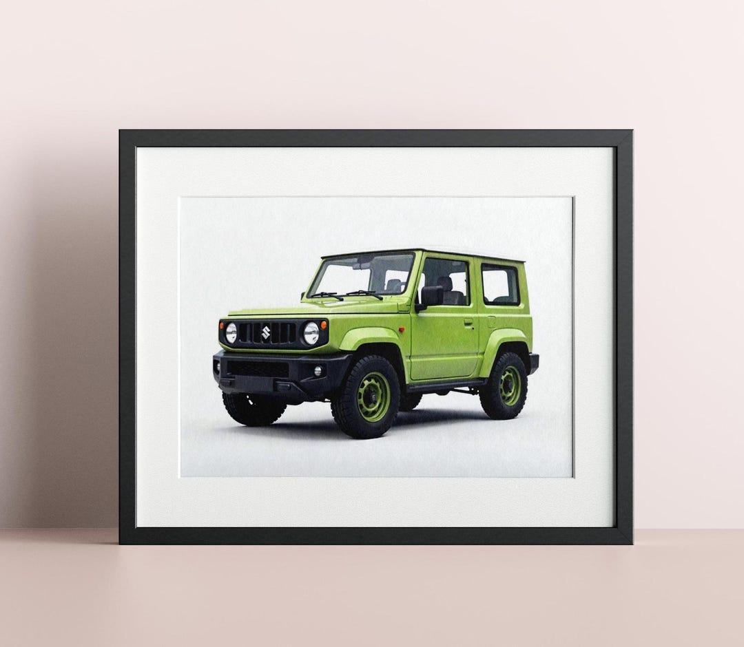 Suzuki Jimny Poster | Suzuki Illustration | Car Poster | Suzuki Jimny ...