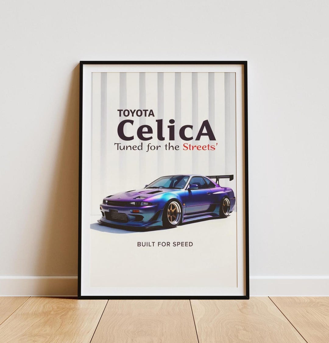 Toyota Celica Poster | Toyota Illustration | Car Print | Toyota Celica ...