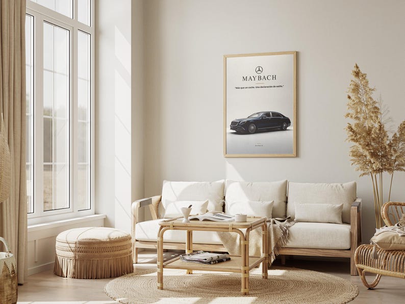 Mercedes-maybach S-class Poster | Maybach Illustration | Car Print ...