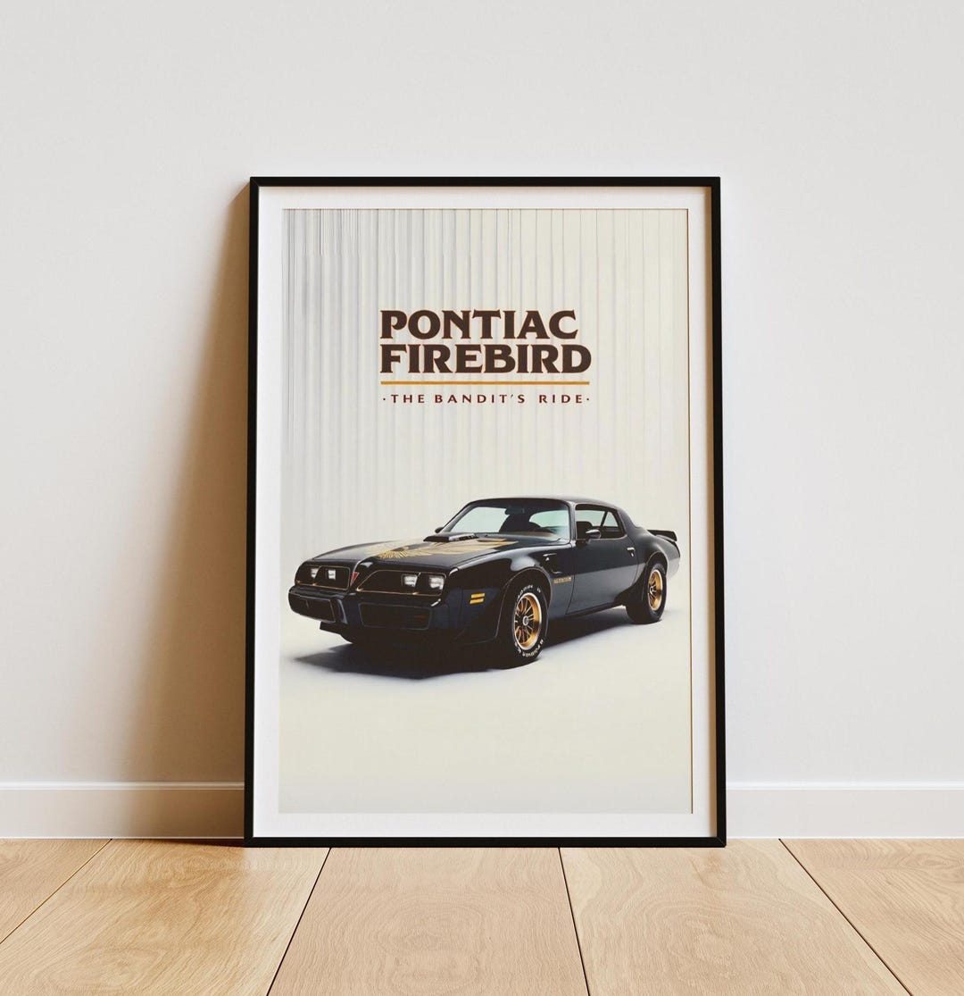 Pontiac Firebird Trans Am Poster | Pontiac Illustration | Car Poster ...