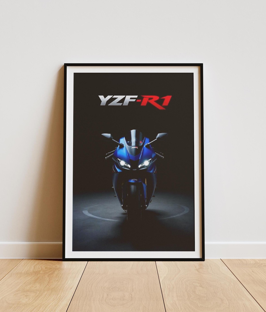 Yamaha YZF-R1 Poster | Yamaha Illustration | Car Print | Yamaha YZF-R1 ...