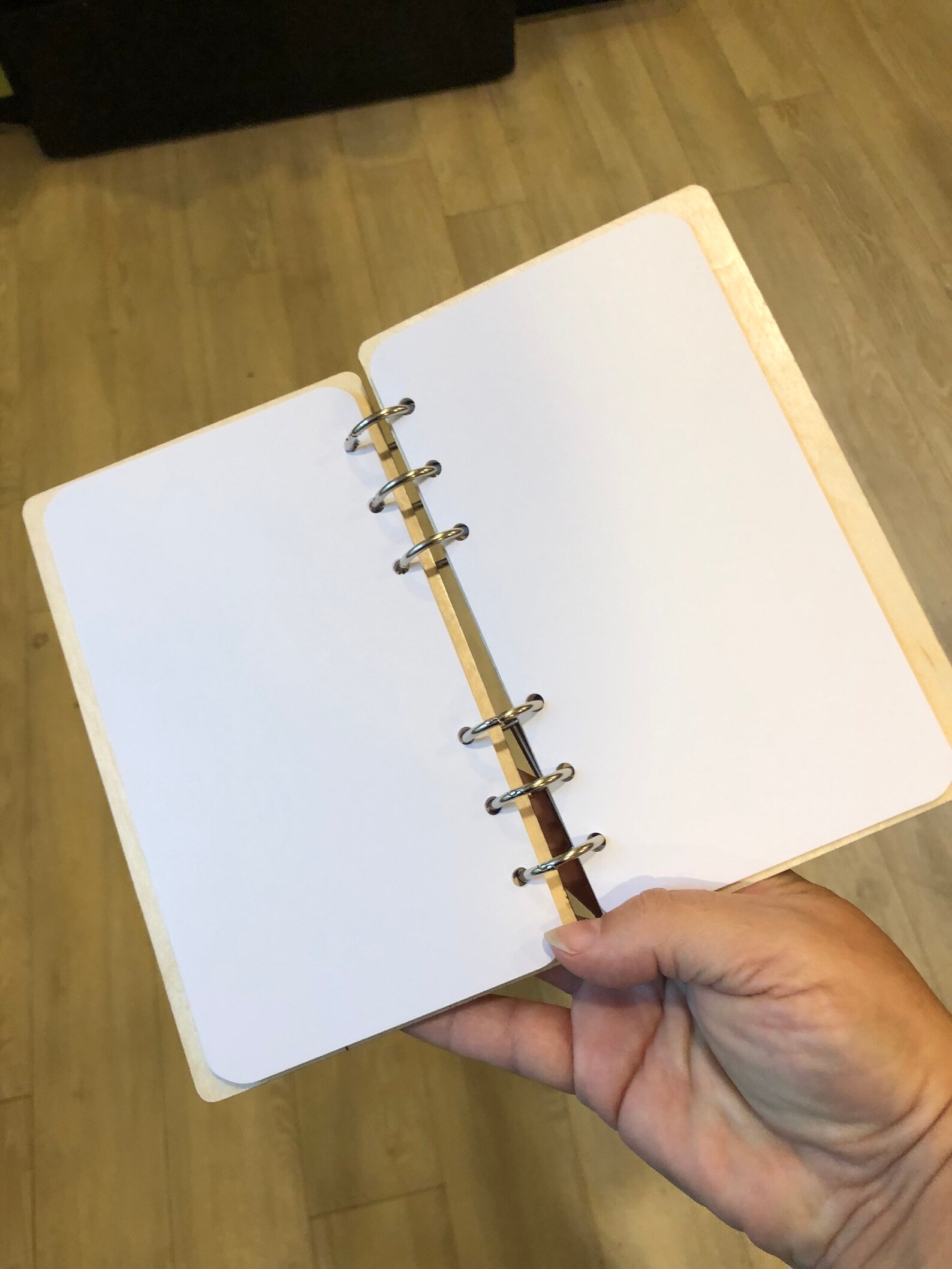 Wooden Journal Refillable Small Notebook With 60 Sheets - Etsy