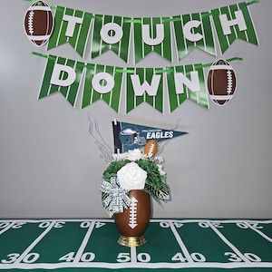NFL Philadelphia Eagles Football Table Centerpiece Sports Party Floral ...