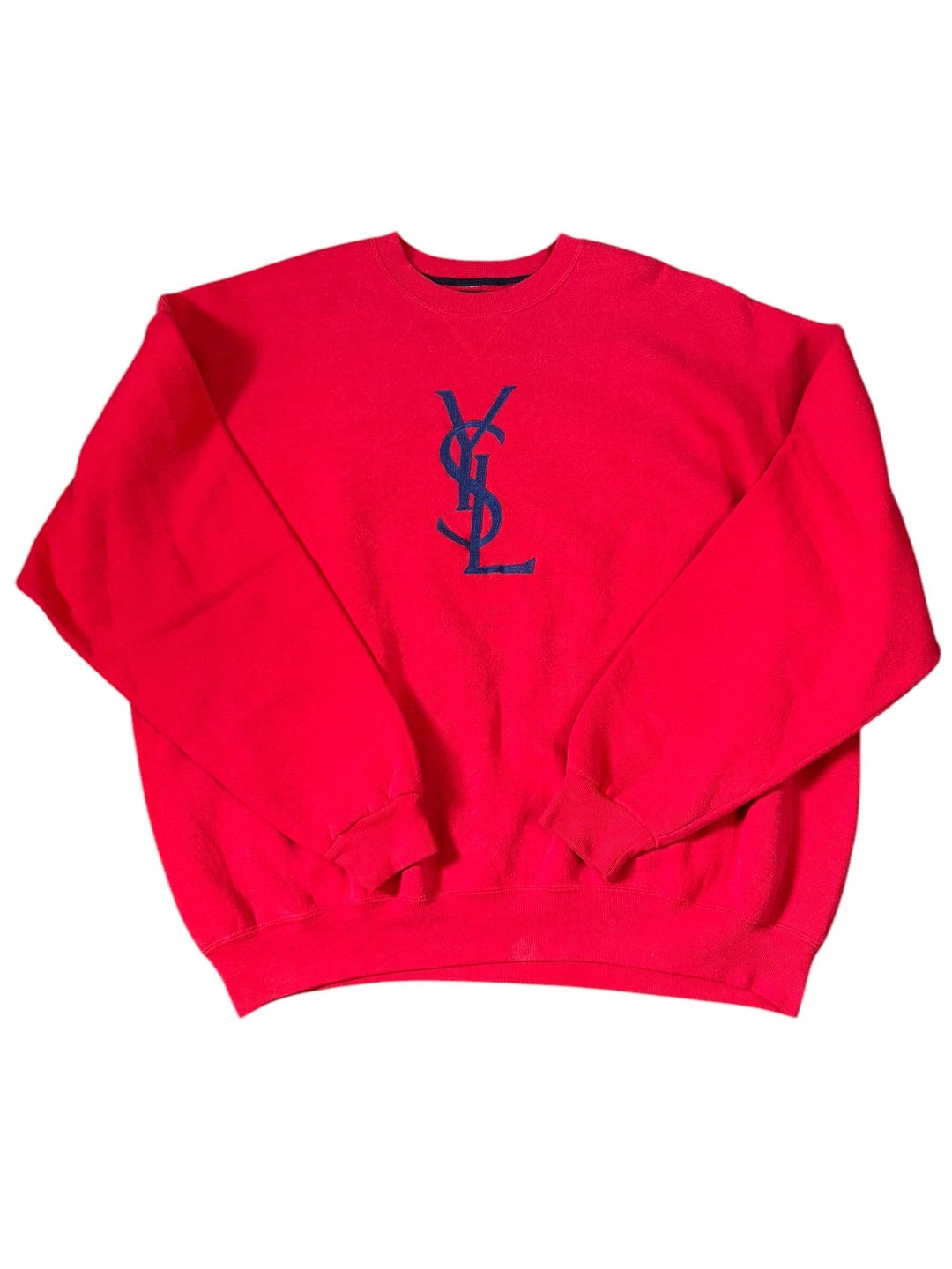 Ysl Sweatshirt Big Logo Oversized - Etsy
