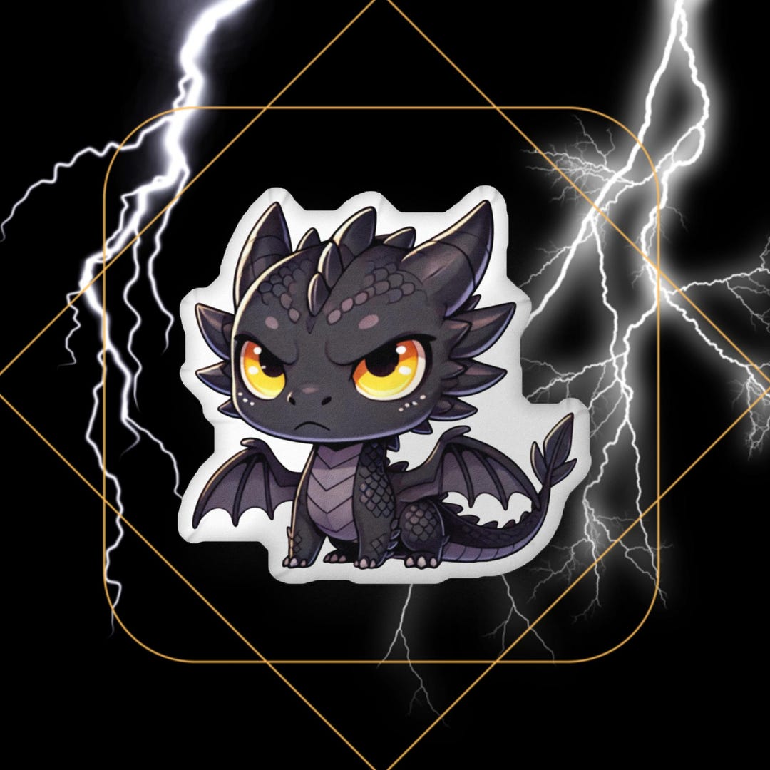 Grumpy Tairn Pillow | Fourth Wing-inspired Fantasy Throw Pillow ...