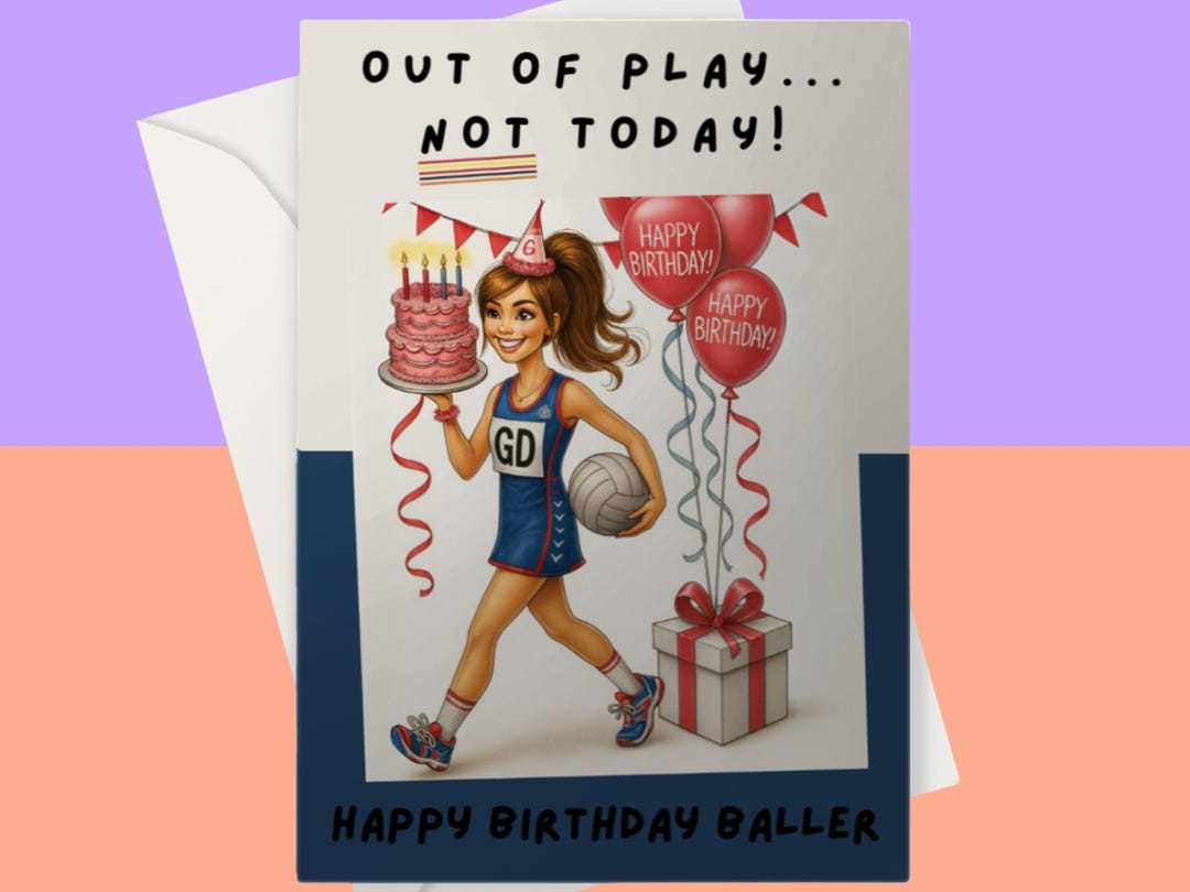 Funny Netball Birthday Card for Goal Defenders: A5 - Etsy