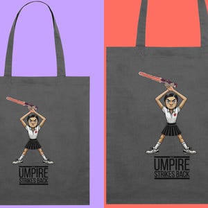 Funny Netball Umpire Organic Cotton Tote Bag | Gift for Netball Umpire ...