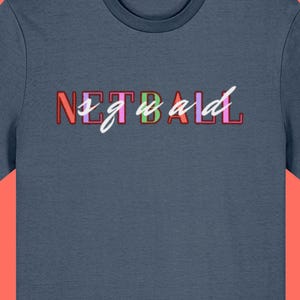 Netball Squad Slogan T-shirt | Netball Team Adult Tee | Netball Player ...