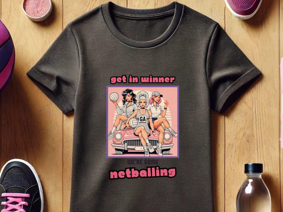 Netball Team Graphic T-shirt | Netball Adult Tee | Netball Player ...
