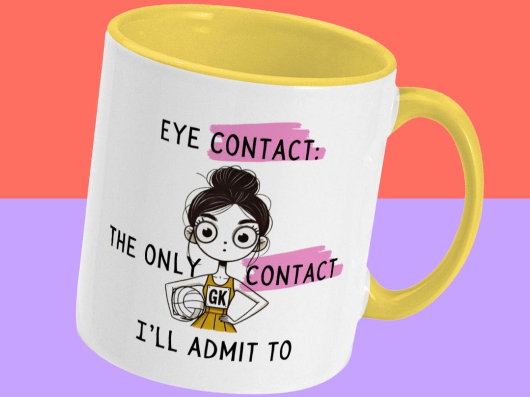 Funny Netball Slogan Mug | Netball Team Mug | Gift for Netball Player ...