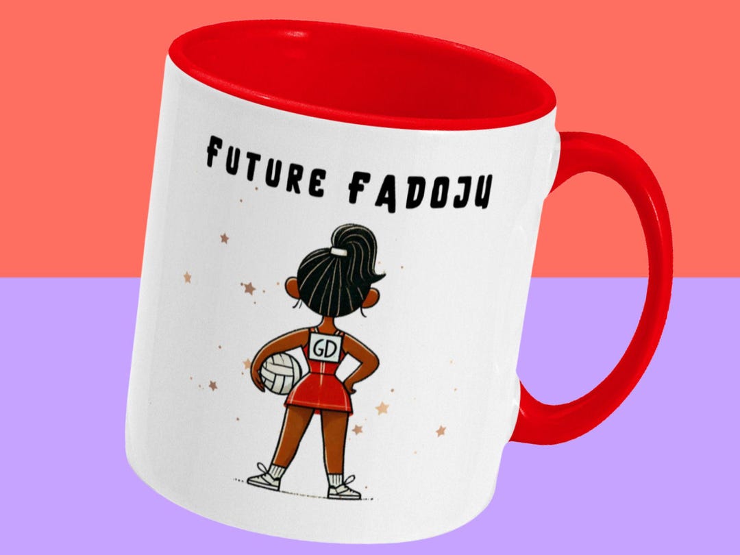Netball Player Mug | England Roses Netball Defender Mug | Gift for ...