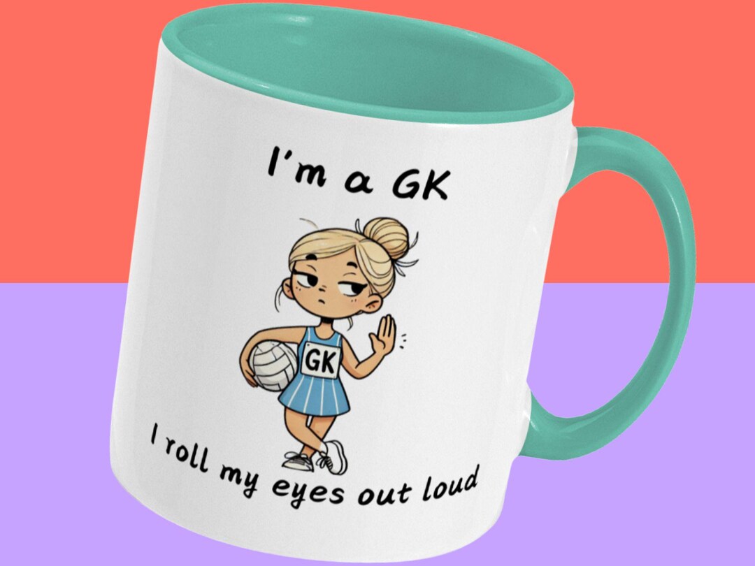 Netball Player Funny Mug | Netball Goal Keeper Mug | Gift for Netball ...