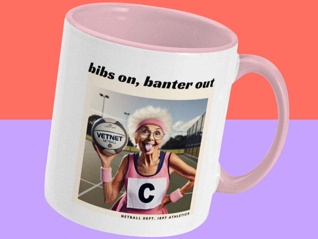 Funny Netball Team Mug | Netball Player Mug | Gifts for Netball Players ...