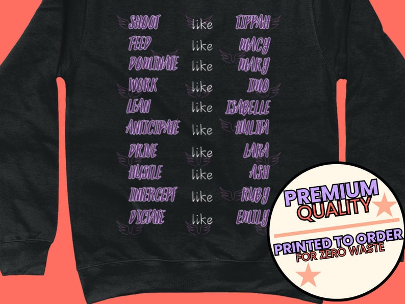 Queensland Firebirds Netball Team Sweatshirt | Firebirds Netball ...