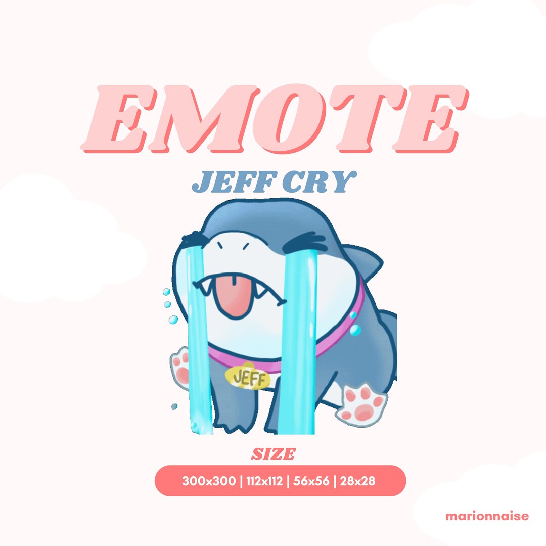 Jeff CRY Emote | Marvel Rivals Jeff the Landshark Cute Twitch/discord ...