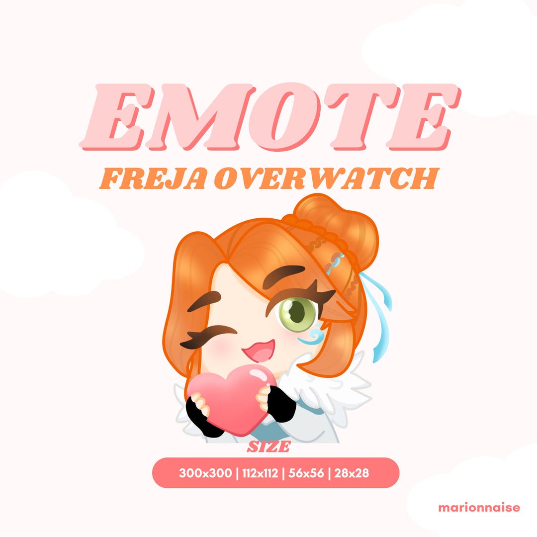Freja Overwatch LOVE Emote (ready to Use Gif Emote for Twitch and ...