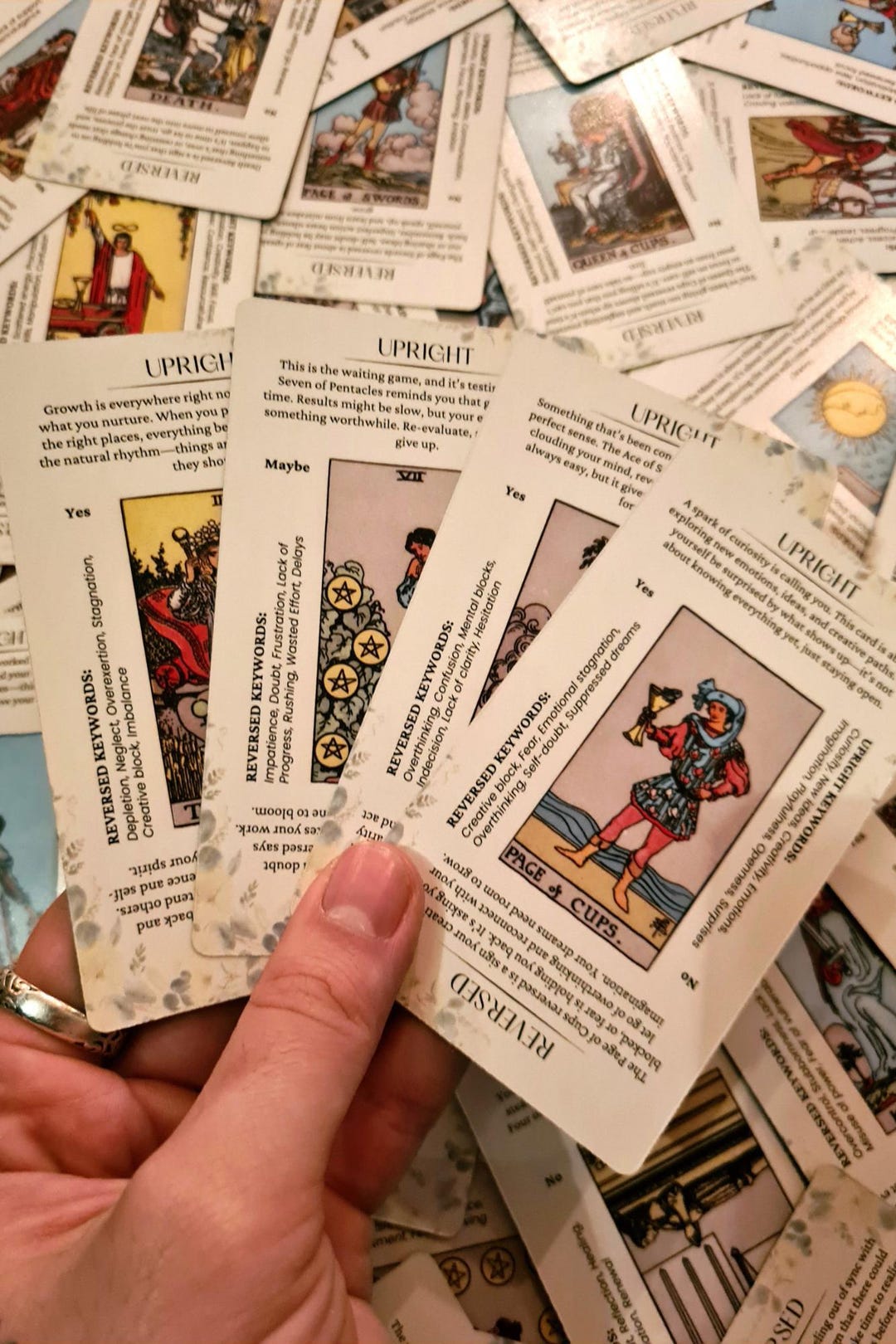 Beginner Tarot Deck With Meanings Starter Tarot Cards, Learn Tarot With ...