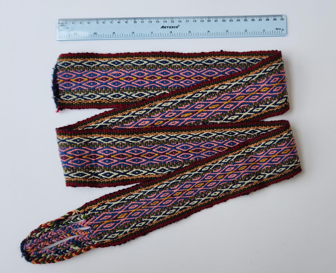 Women's Belt, Ceremonial Chumpi Hand Woven in Amaru, Peru - Etsy