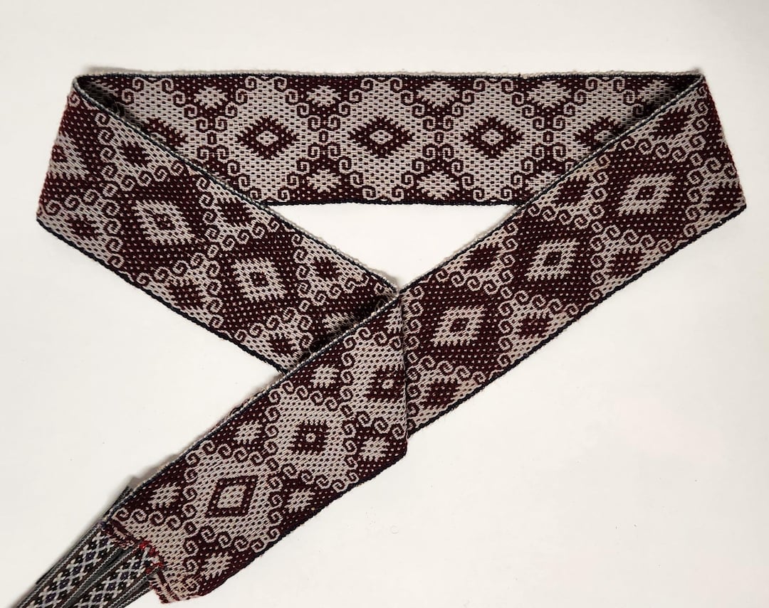 Handwoven Chumpi Belt – Peruvian Botanic Dye Sash - Taillenshärpe ...