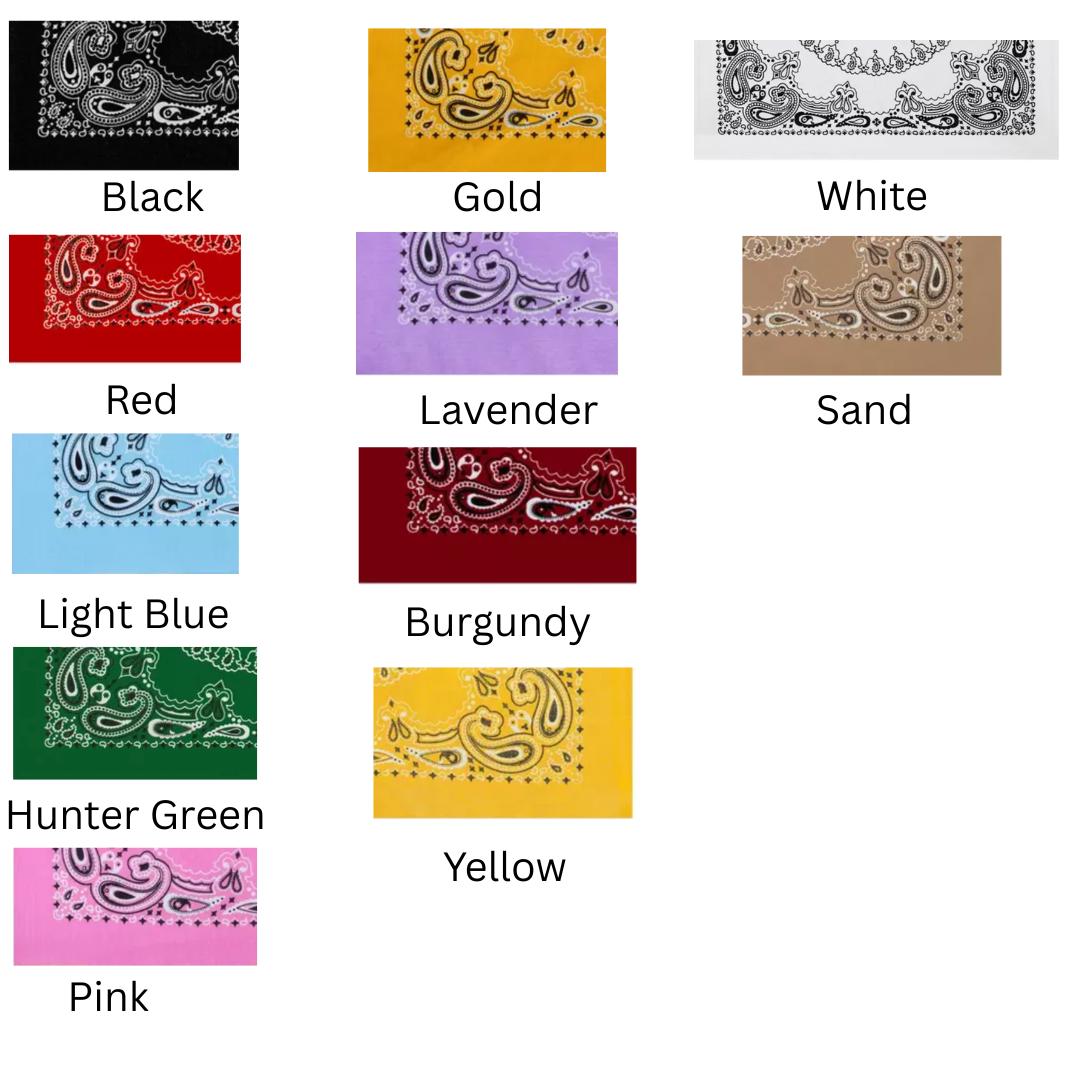 Embroidered Bandana for Sports Team Custom Sports Bandana Gift for ...