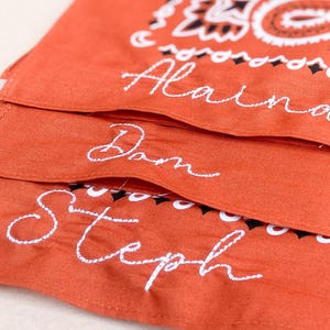 Embroidered Bandana for Sports Team Custom Sports Bandana Gift for ...