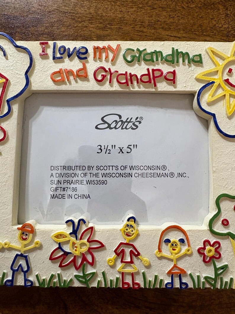 Two Distinct Collectible Picture Frames Grandma and Grandpa - Etsy