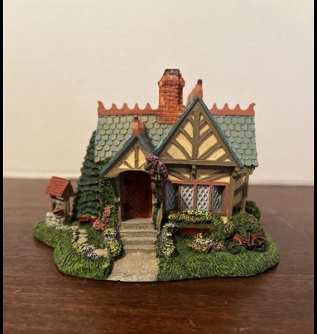 Hawthorne Village Wishing Well Cottage 1993 Discontinued Premier Ed ...