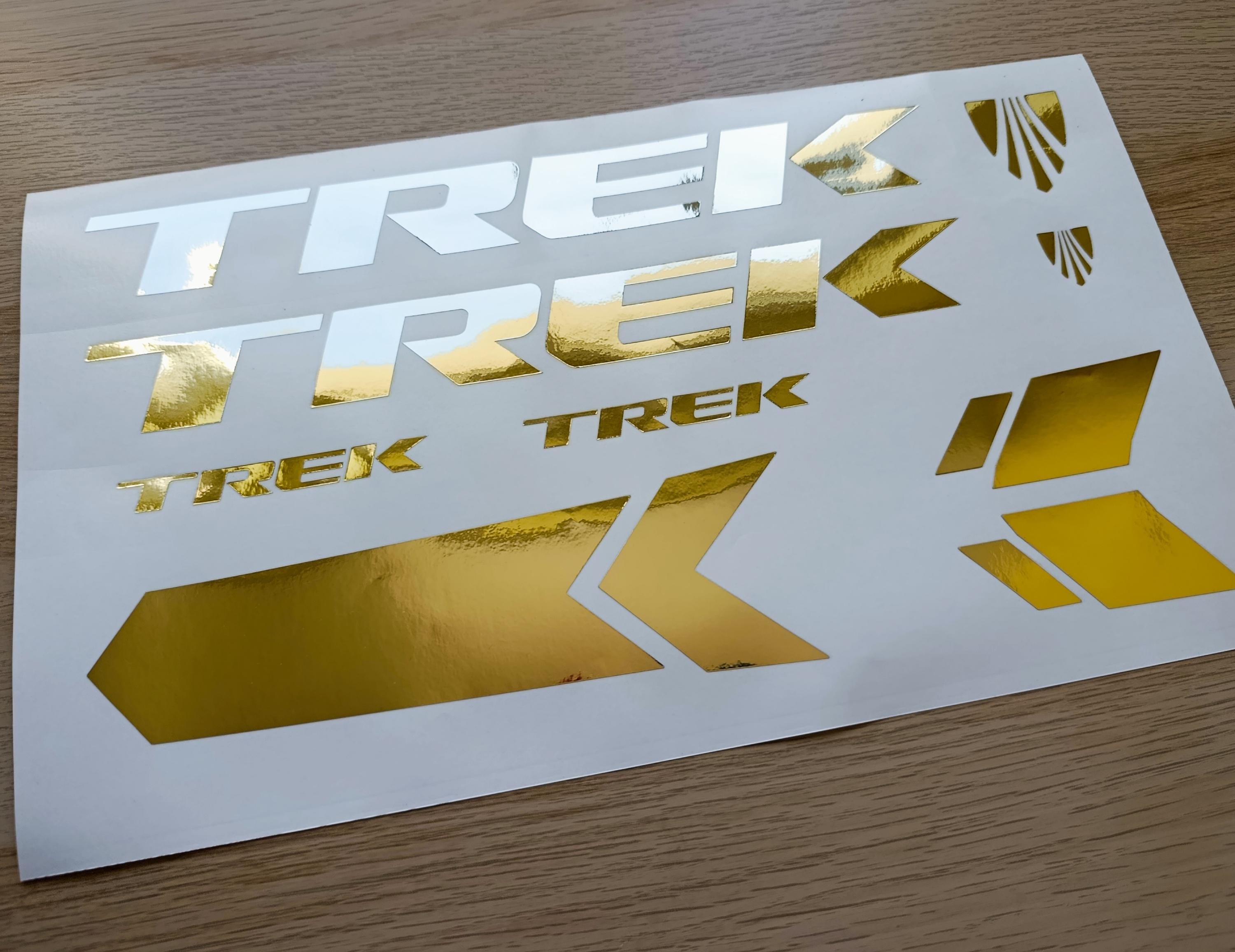 Custom TREK Bike Decal Set: Weatherproof Vinyl Stickers - Etsy