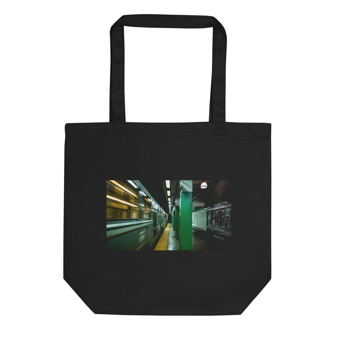 Boston Green Line Train Tote Bag | MBTA Subway Canvas Bag | Eco ...