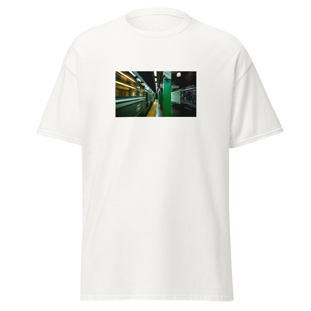 Boston Green Line Train T-shirt Vintage MBTA Subway Tee Eco-friendly ...