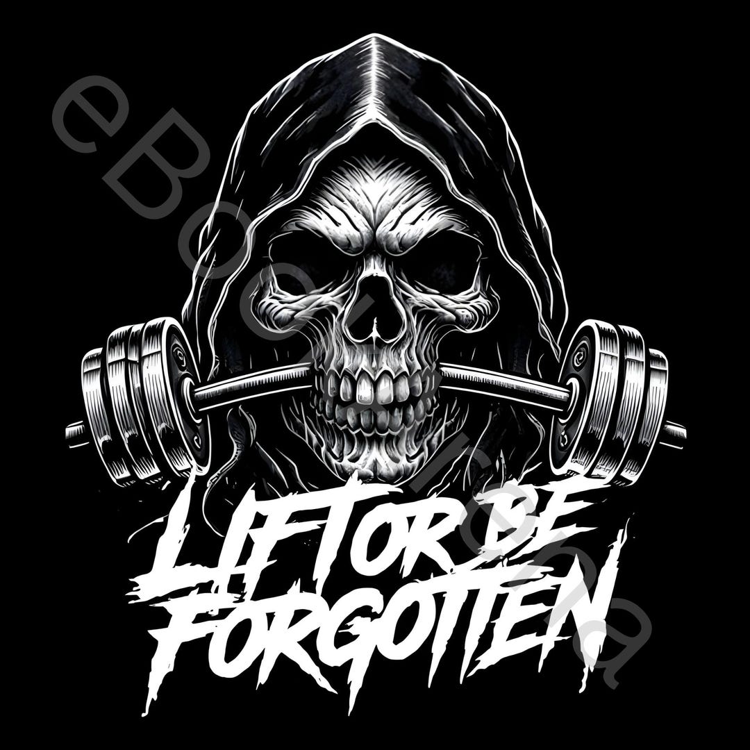 Grim Reaper Dumbbell Lift PNG Fitness Motivation Gym Strength Training ...