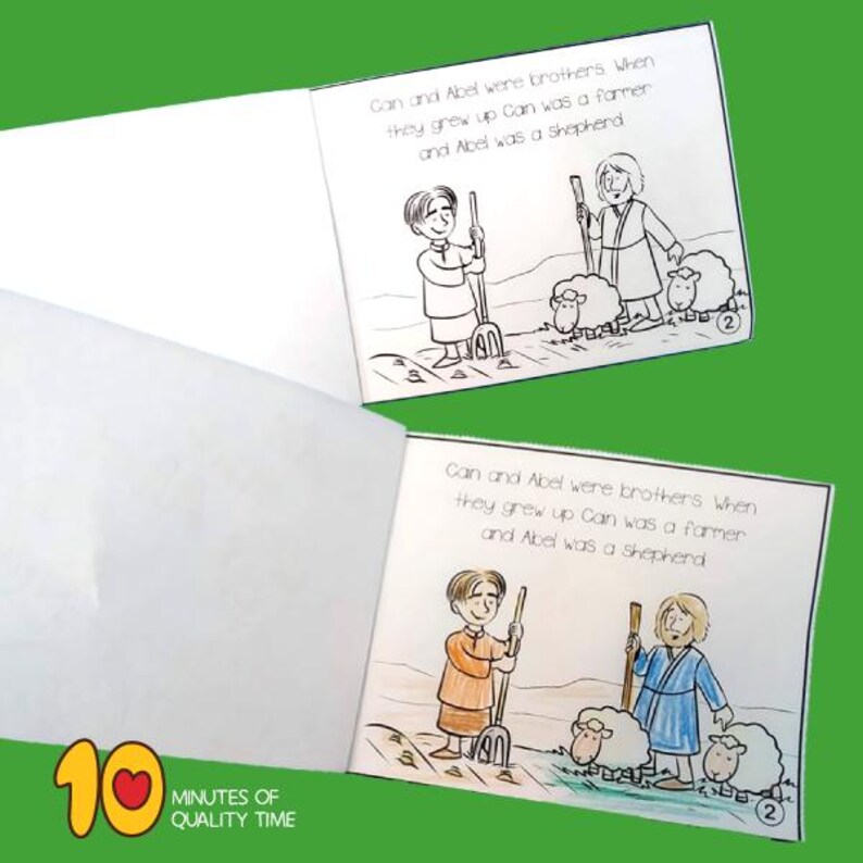 Cain and Abel Mini Book - Sunday School Craft - Etsy