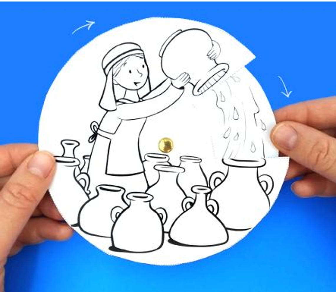 Elisha and the Widow's Oil - Bible Craft - Etsy