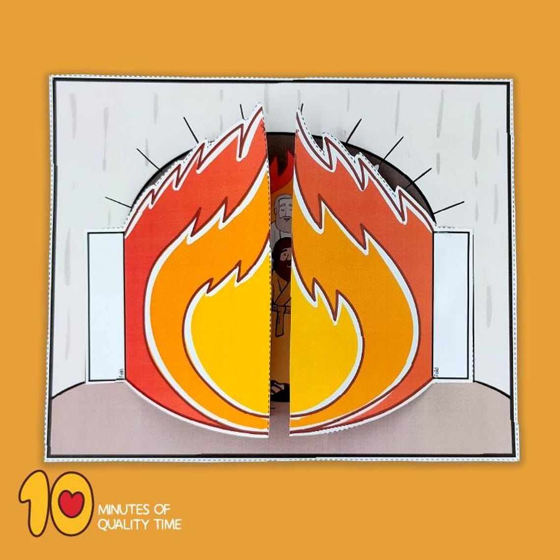 Shadrach Meshach and Abednego in the Fiery Furnace Craft - Etsy