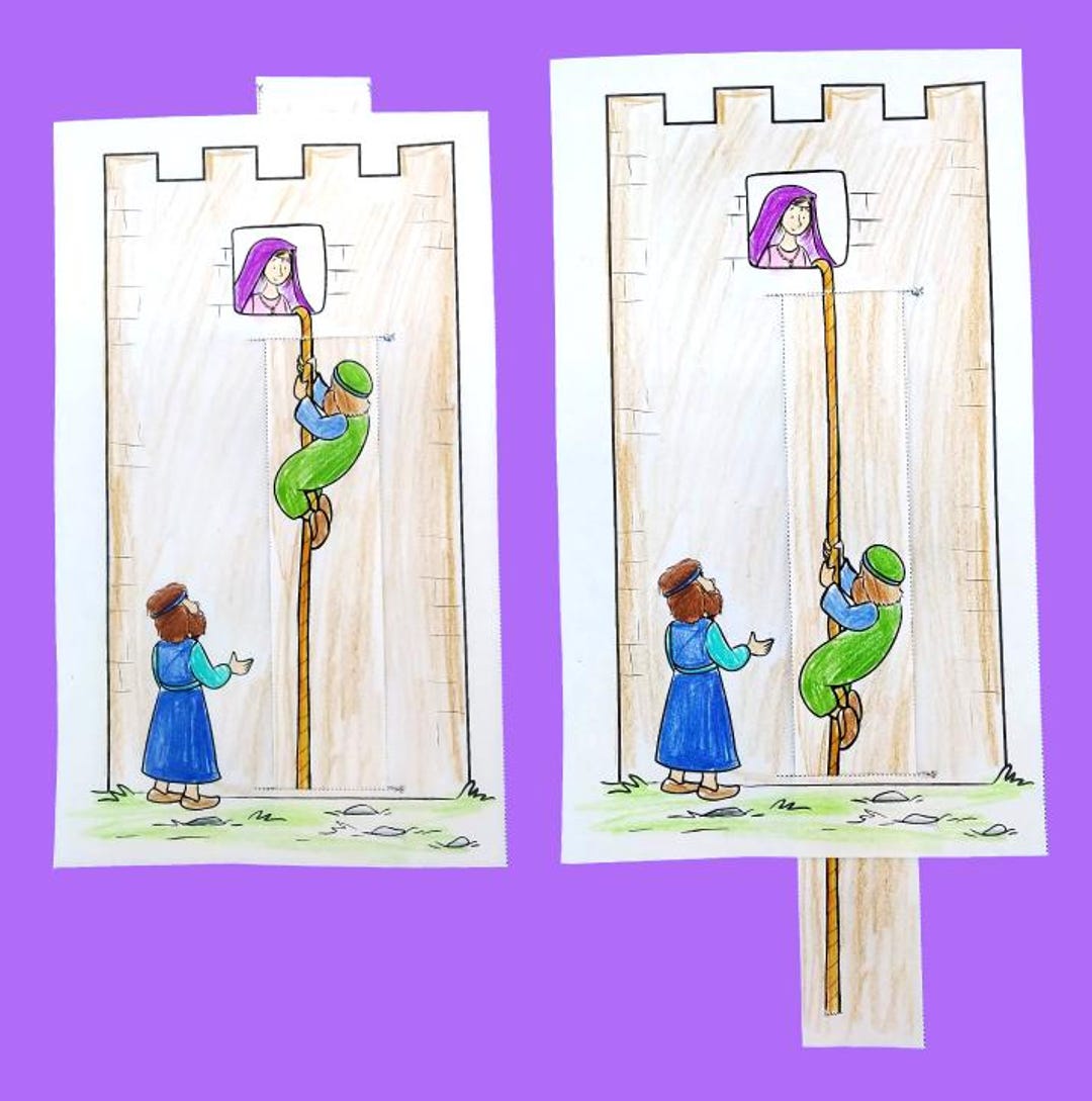 Rahab and the Spies - Bible Craft for Sunday School - Etsy